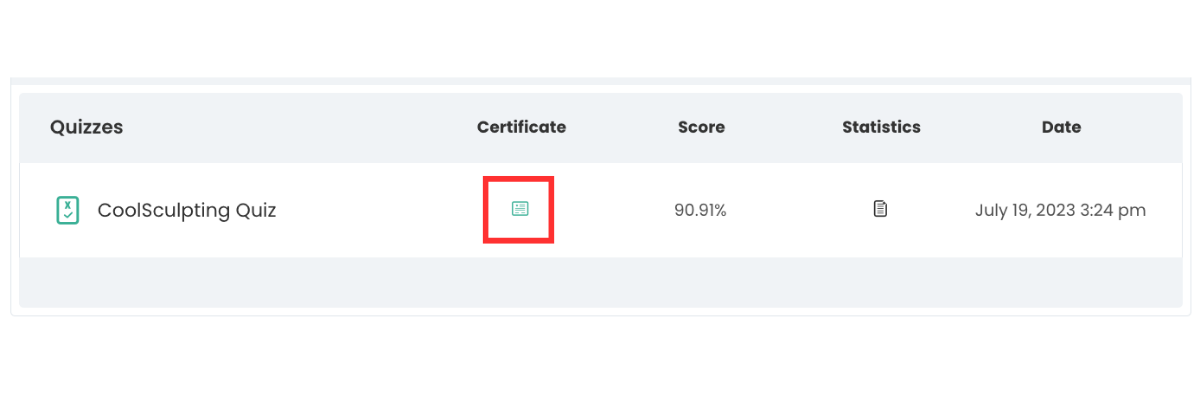 MINT Certification of Completion | Clinical Course Success